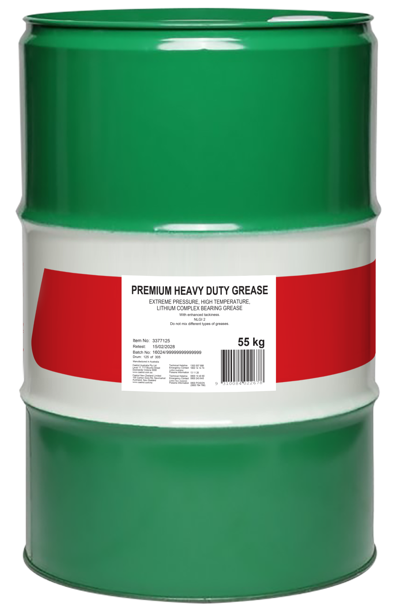 Castrol PREMIUM HEAVY DUTY Grease 55 KG – RD Petroleum